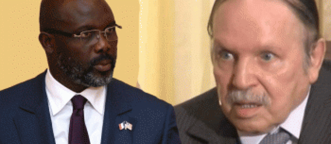 President Weah Console Algerian President Bouteflika Following Tragic ... President Weah Console Algerian President Bouteflika Following Tragic ...
